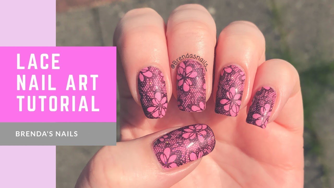 💖 LACE NAIL ART TUTORIAL | Brenda's Nails - YouTube