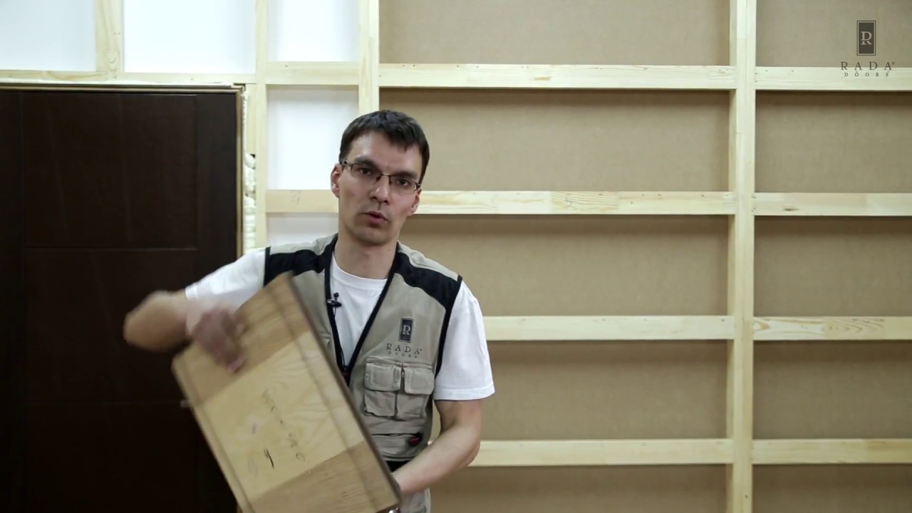 Монтаж шпонированных МДФ панелей на стену - YouTube