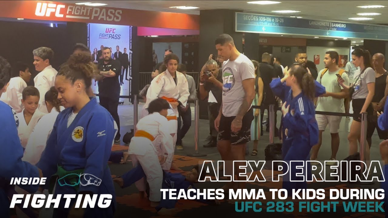 Alex Pereira Teaches MMA to Kids During UFC 283 Fight Week in Brazil ...