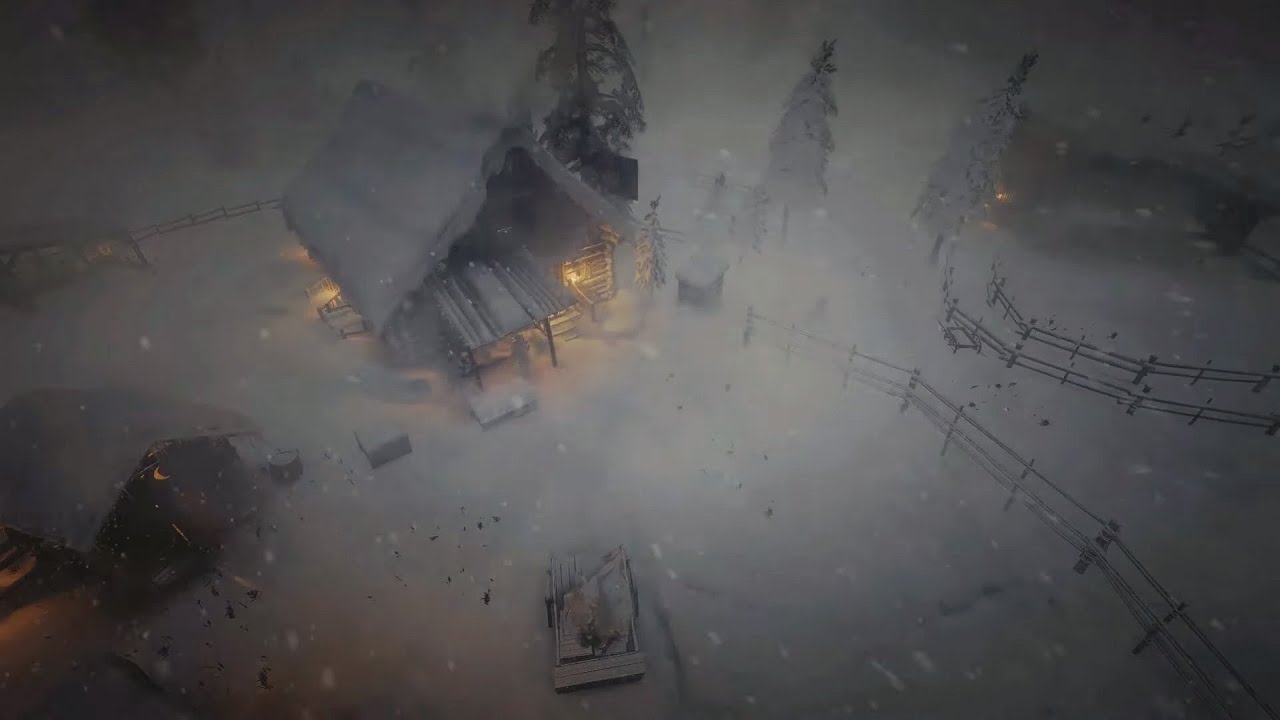 Winter's Howl🌨️😴 Strong Winds in the Mountain Forest | Snowstorm RDR2 ...