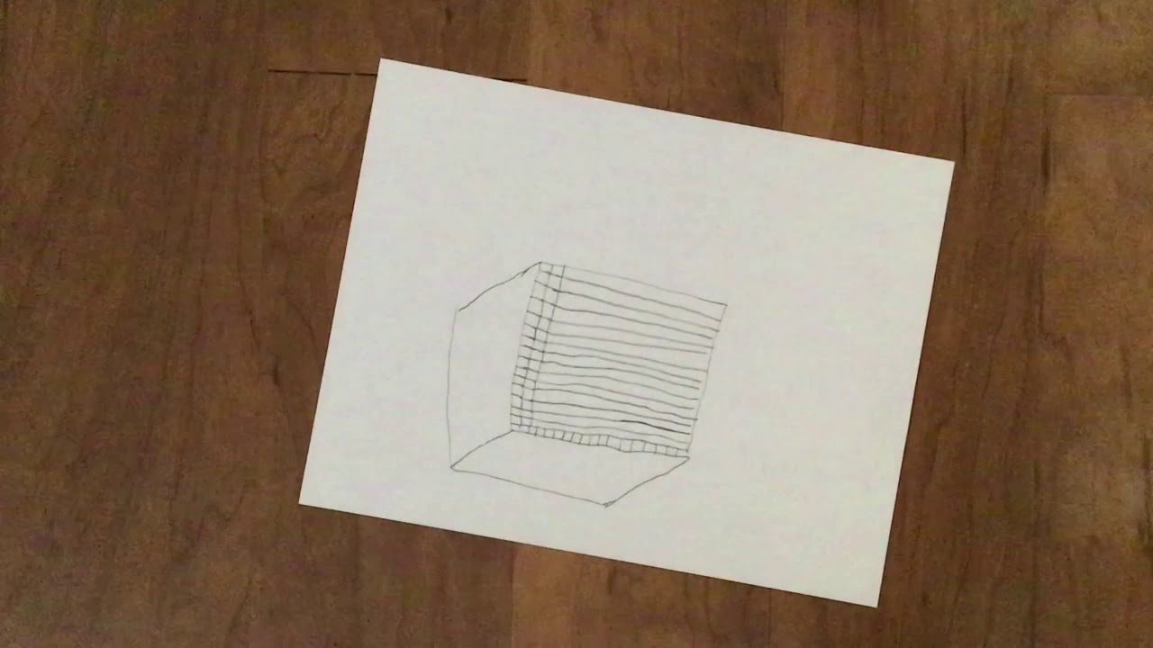 How to draw a Minecraft block - YouTube