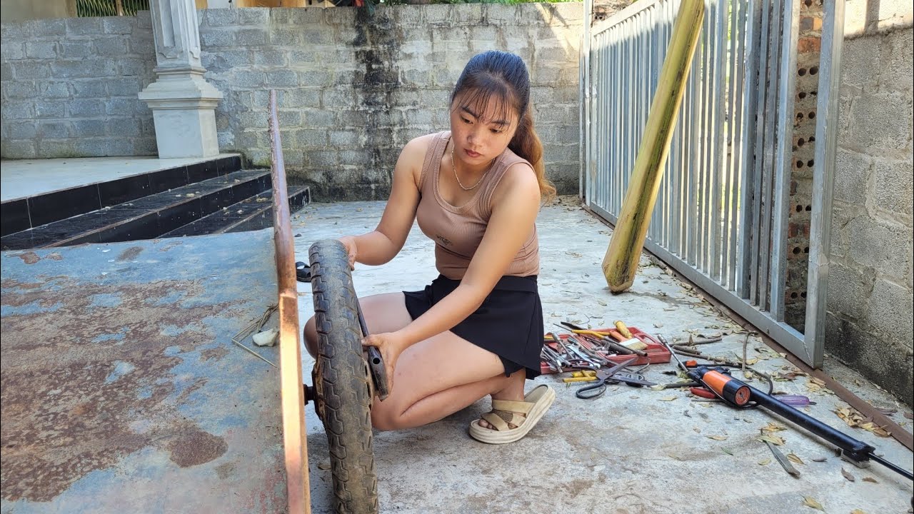 Genius Girl: Repair and Restore a Torpedo Cart That Has Been Leaked for ...