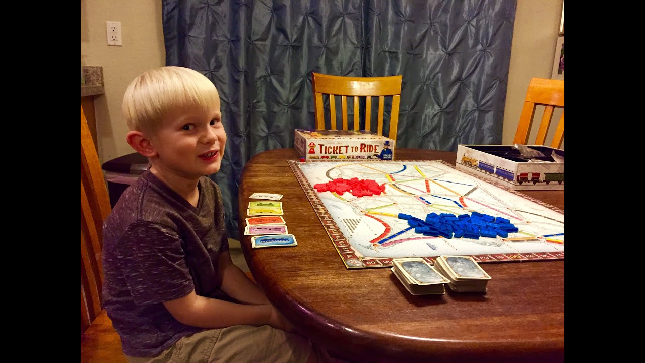 Ticket To Ride Game Tutorial for 5 year old Kids - YouTube