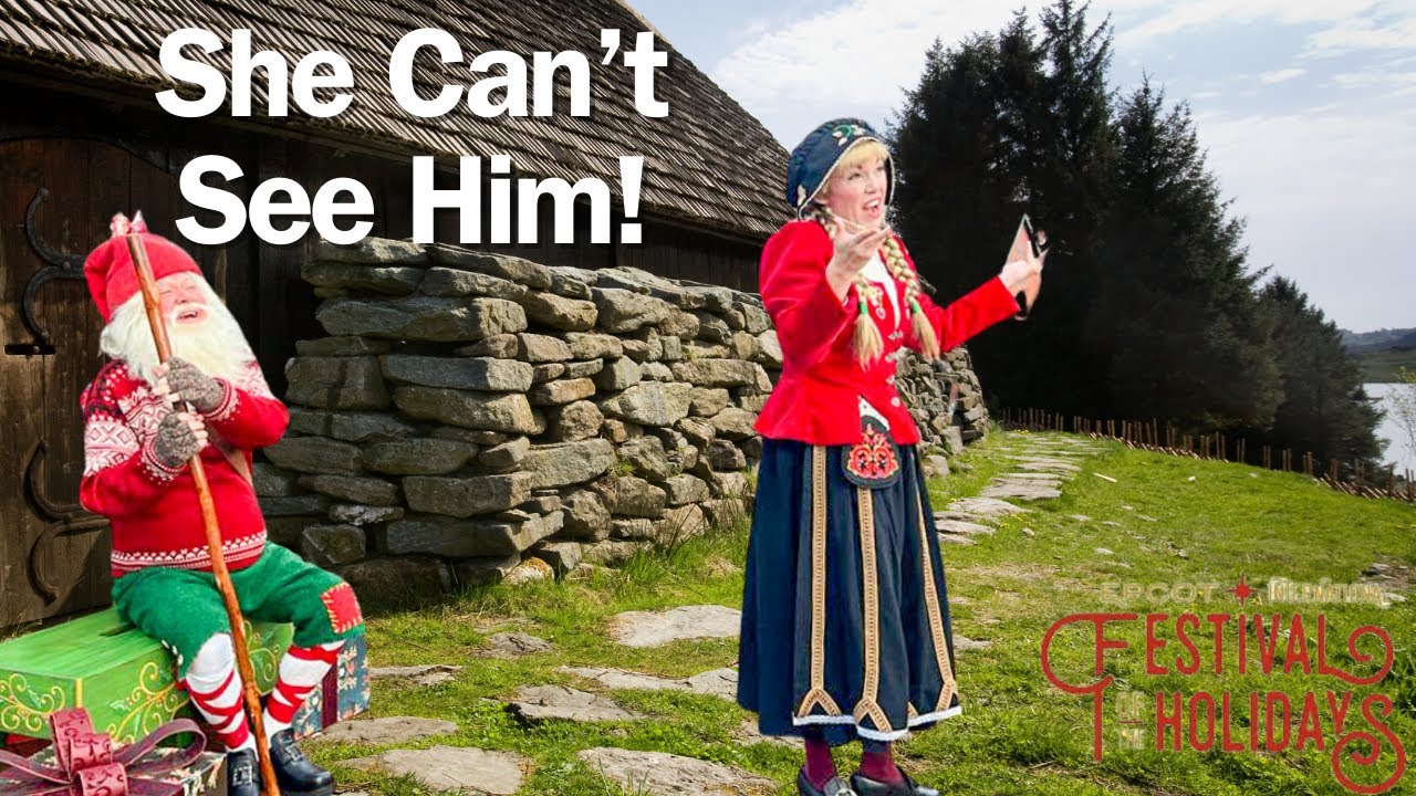 The Mysterious Barn Santa From EPCOT Nurway Pavilion - YouTube