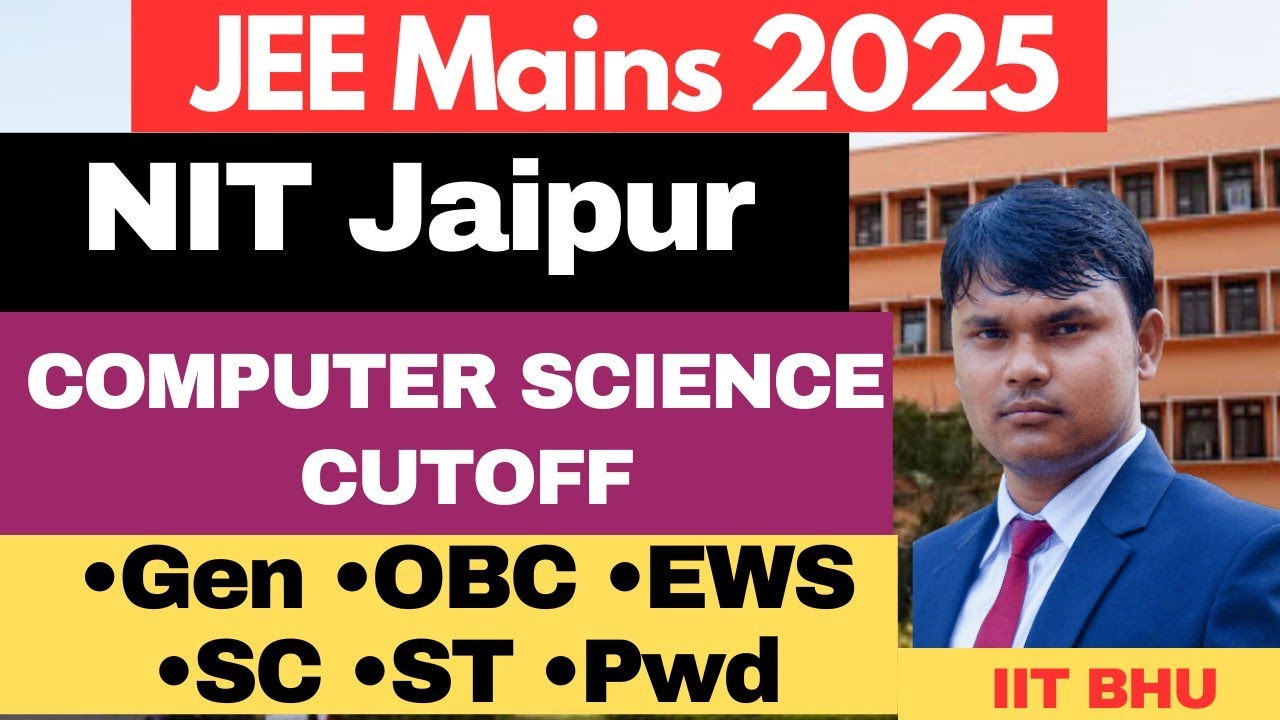 JEE main 2025| MNIT Jaipur computer science cutoff| Category wise #jee ...