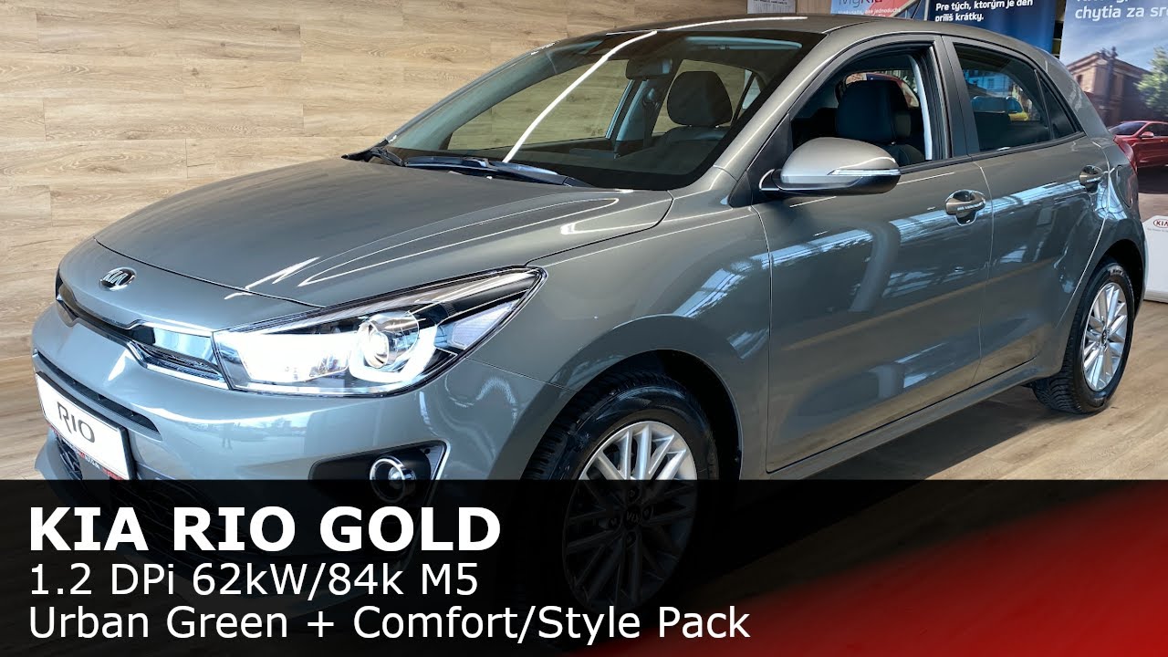 KIA RIO GOLD 1.2 DPi 62kW/84k M5 Urban Green Comfort Pack + Style Pack ...