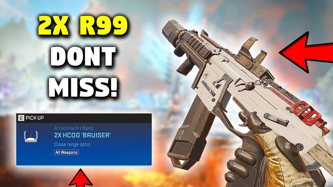 2x bruiser is the BEST sight for the R99? 2x R99 is unrivalled in Apex ...