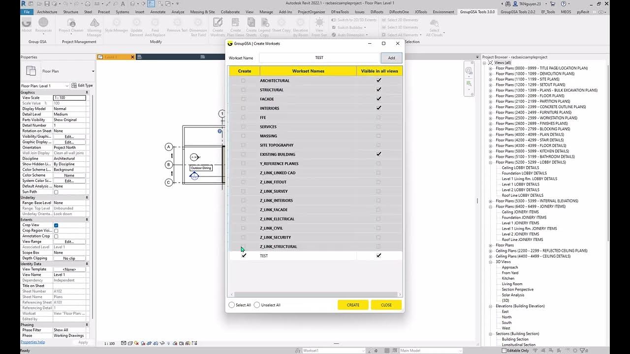 Create Worksets - YouTube