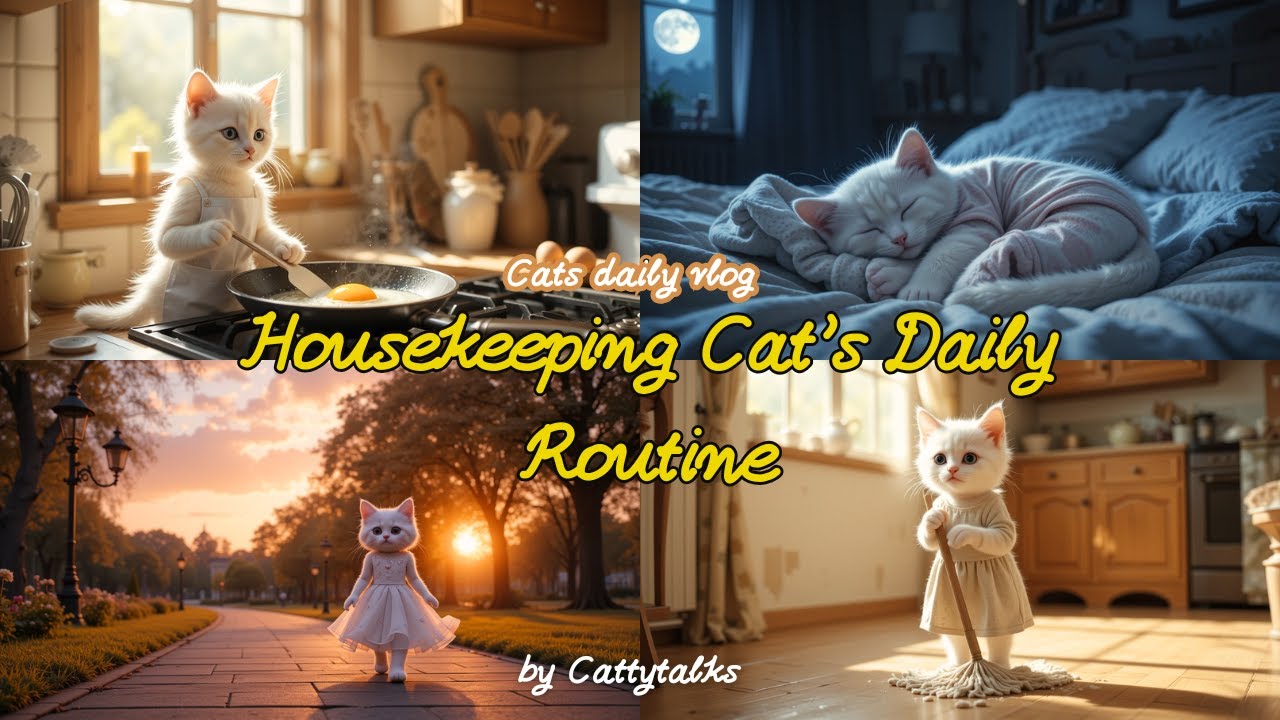 A Housekeeping Cat’s Cozy daily Routine 🐾 | Watch This Adorable Cat ...
