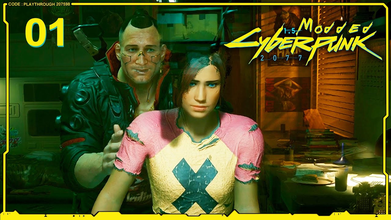 HELLO NIGHT CITY | Cyberpunk 2077 | 1.5 Modded Playthrough 01 - YouTube