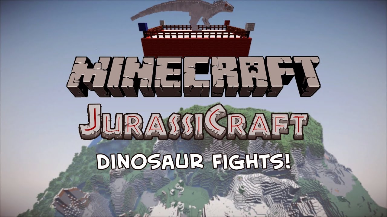 Minecraft Jurassicraft Dinosaur Fights! (A Jurassic World Matchup ...