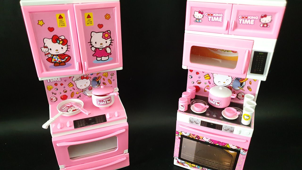 8 Minutes Satisfying With Unboxing New Kitchen Set Pink White Of Hello ...