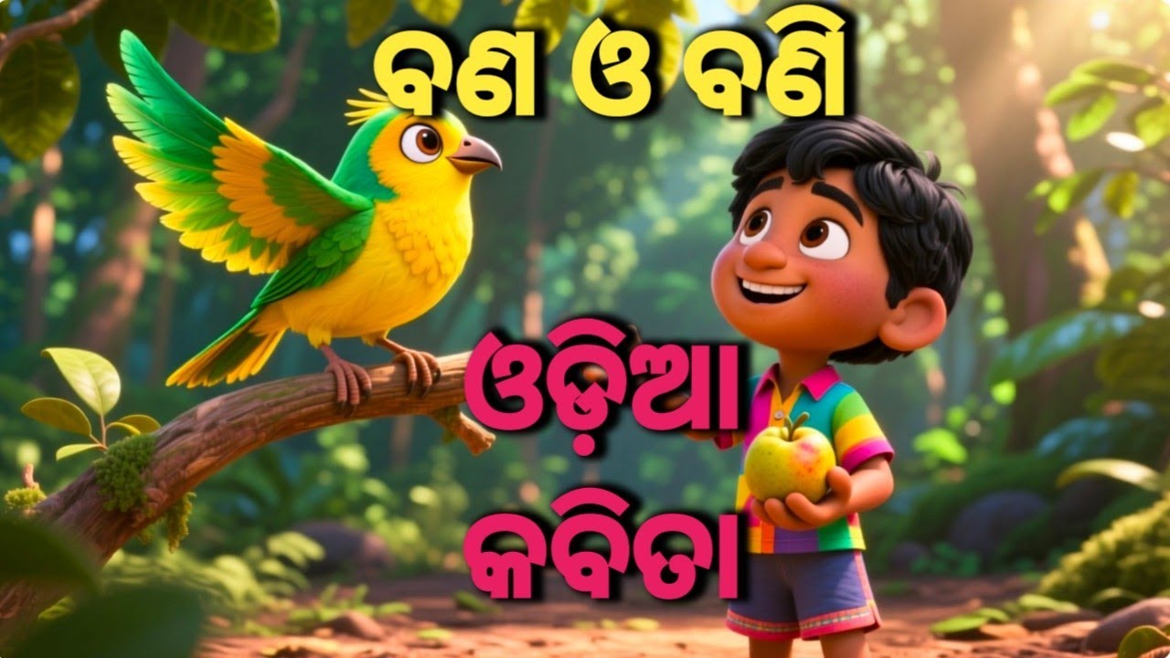 ବଣ ଓ ବଣି କବିତା || Odia kids rhyme Ban o Bani ||ବଣ ଓ ବଣି Odia kabita ...
