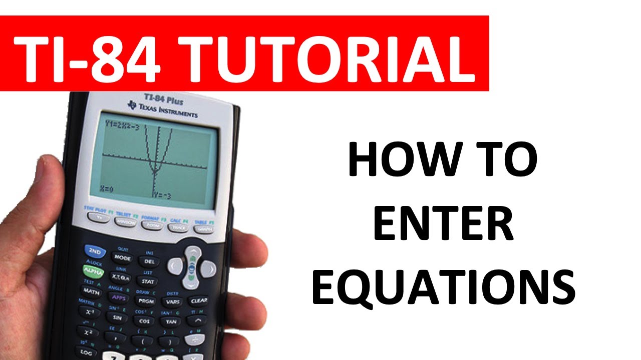 Entering Equations Into The TI 84 Graphing Calculator YouTube