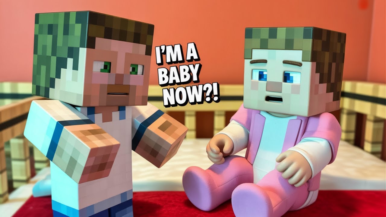 Turning Into A Baby In Minecraft! - YouTube