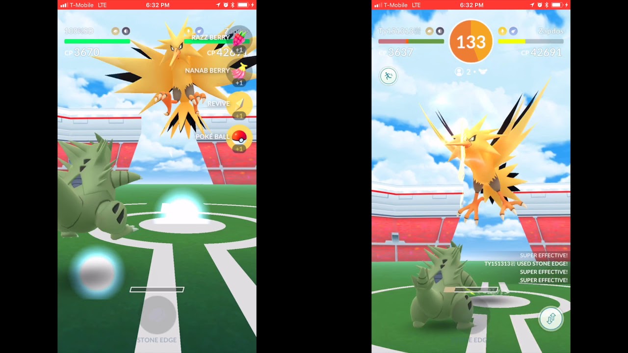 Instinct pride! Thunderbolt zapdos duo in partly cloudy - YouTube