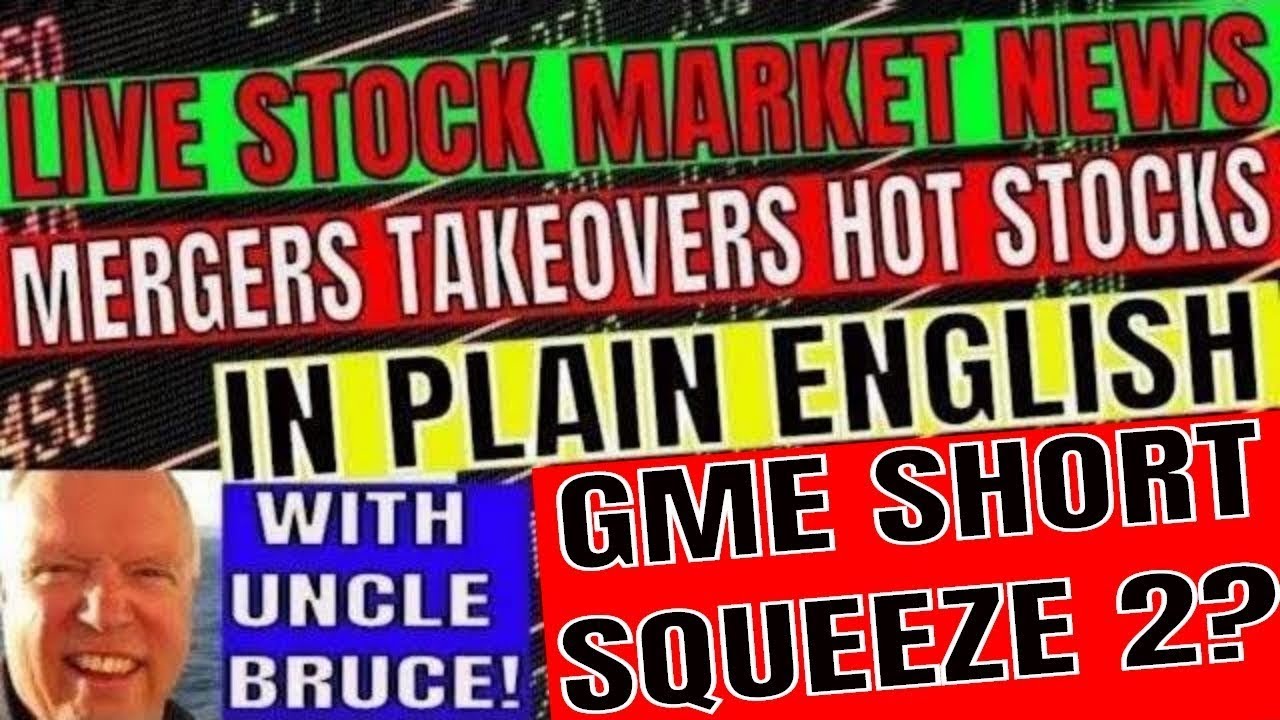 Live Stock Markets News In Plain English with Uncle Bruce GME AMC SVAC ...