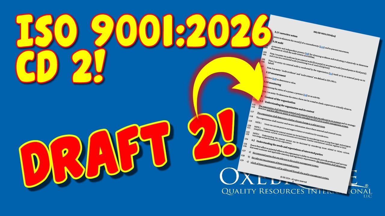 ISO 9001:2026 CD 2 Review - YouTube