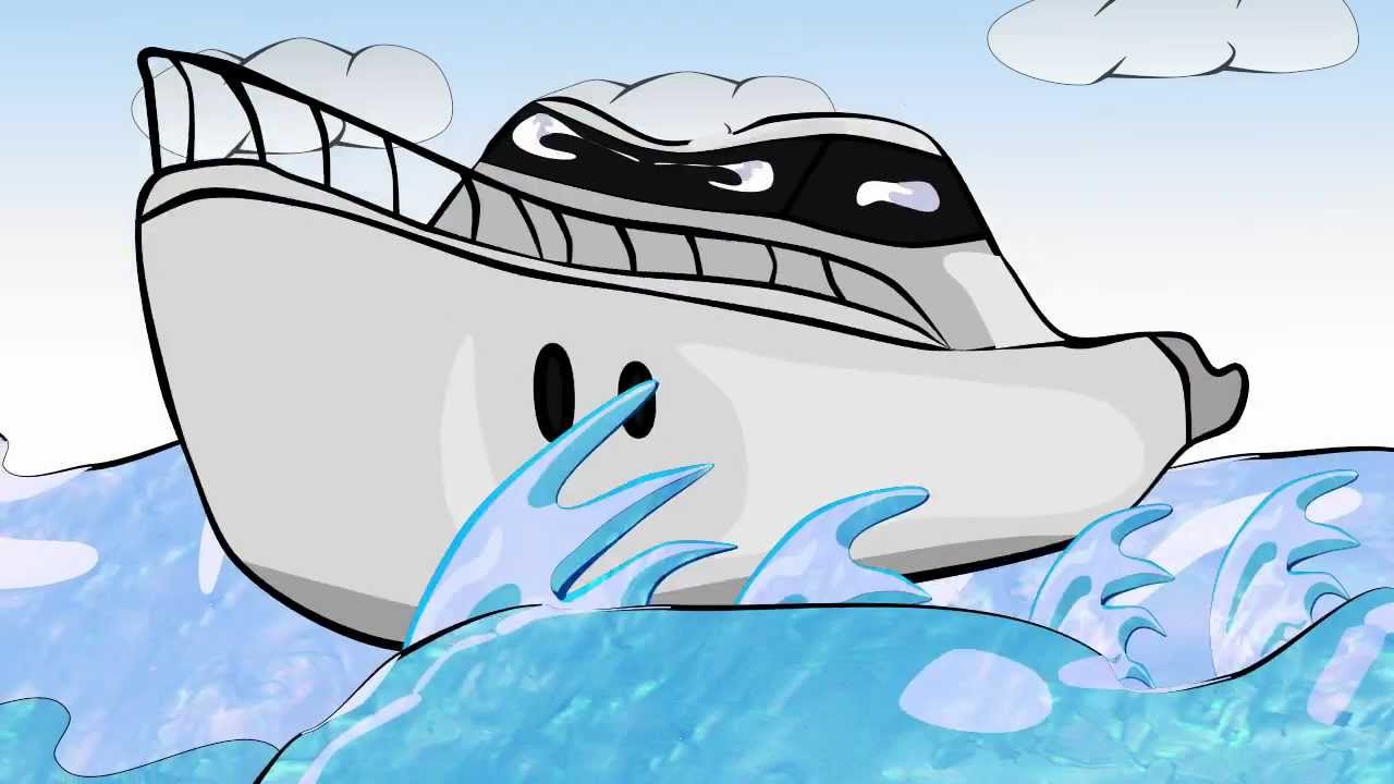 "The Greaseman" Single Man Skiing Animation - YouTube