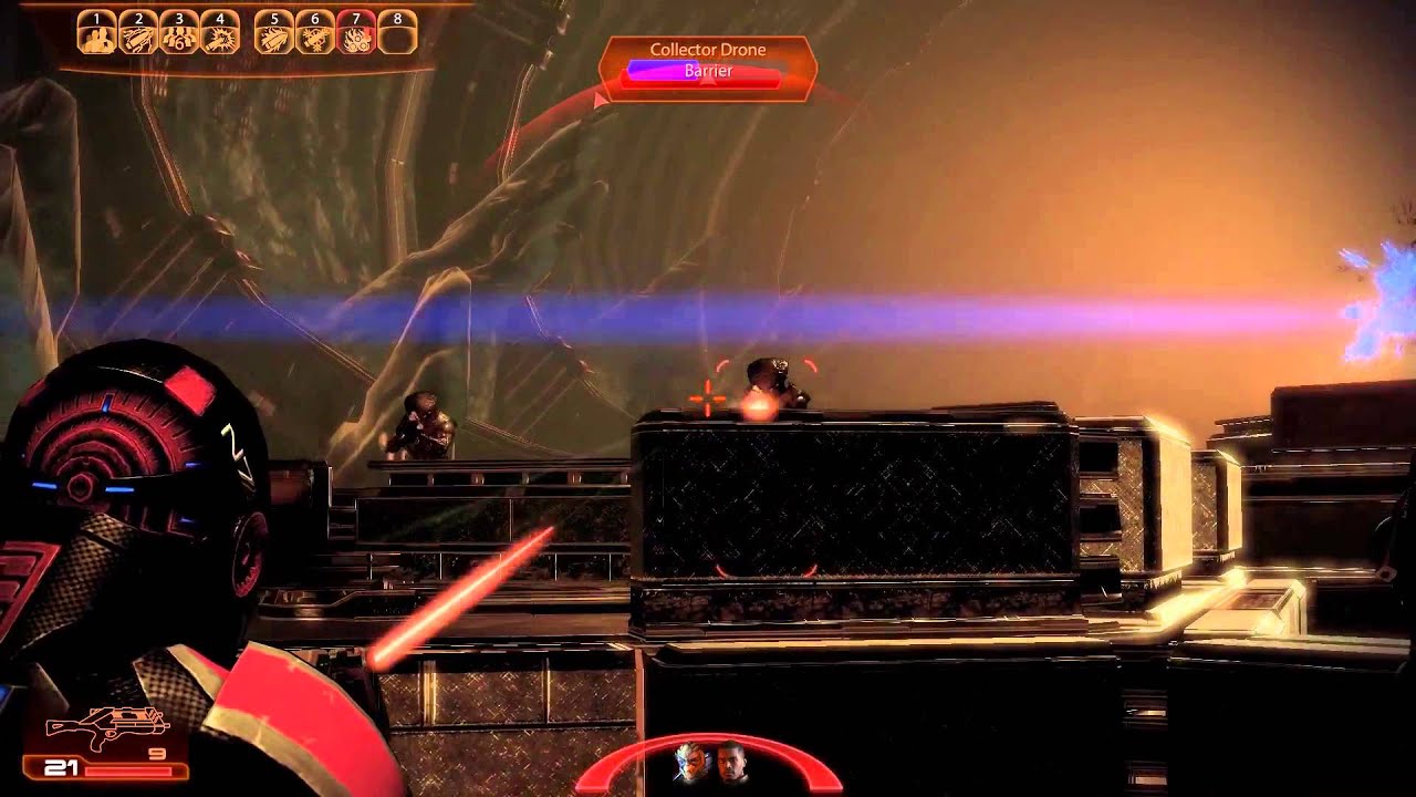 Mass Effect 2 - Scion body gets flung off of a platform - YouTube