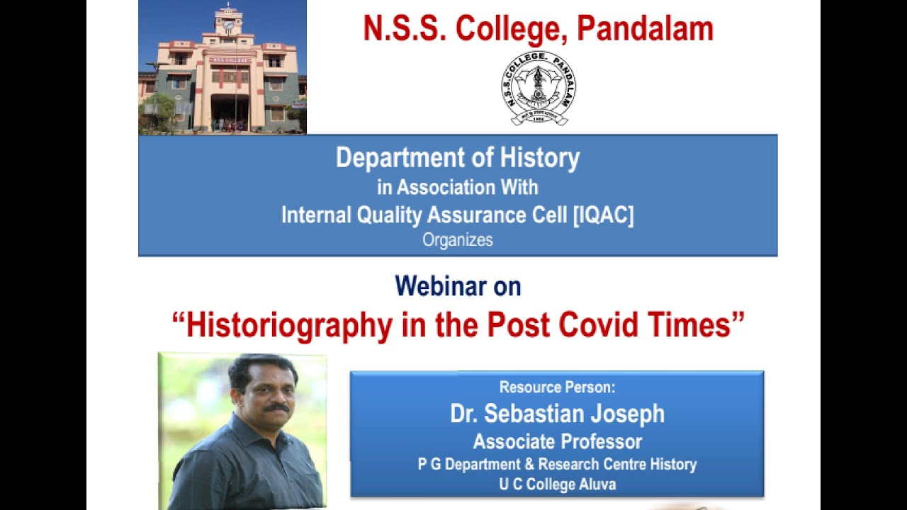 Dr Sebastian Joseph on "Historiography in the Post-Covid Times" HD ...