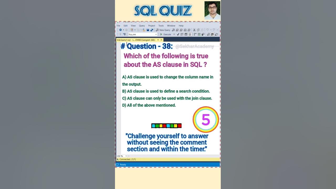 SQL Quiz 38 || #sql #mysql #coding #quiz #interview #mcq #shorts #viralvideo #reels ...