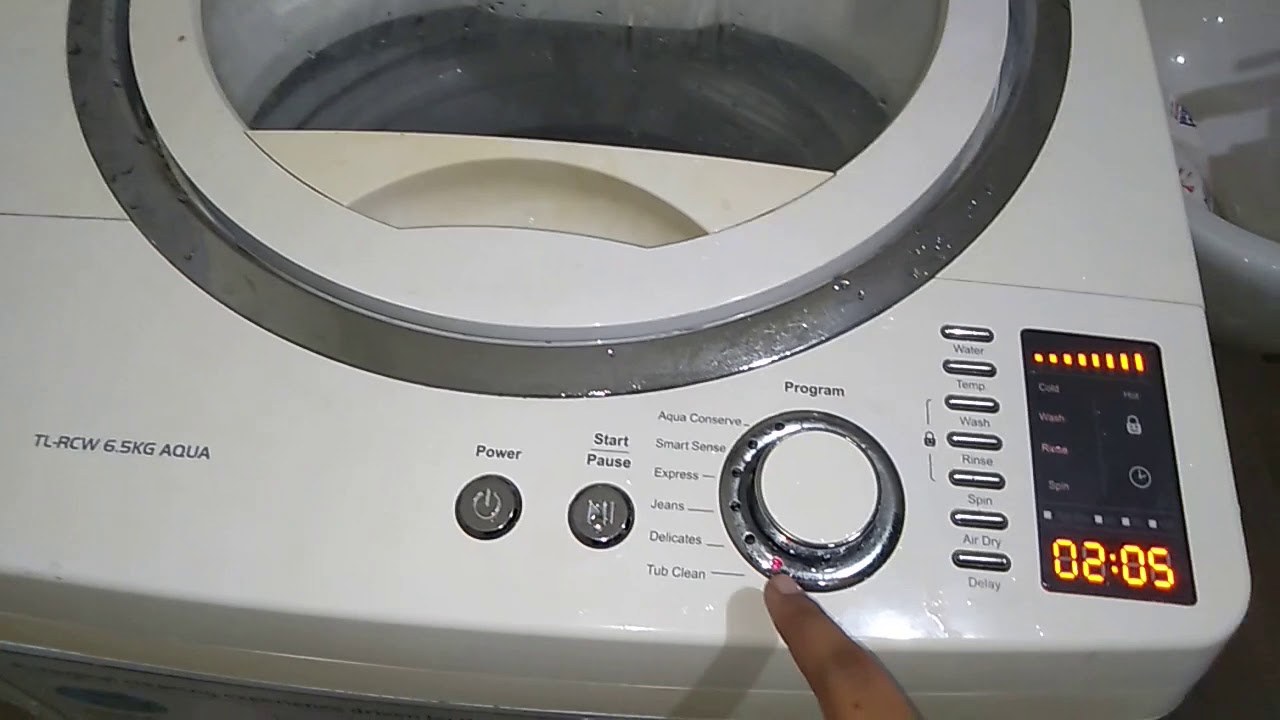 ifb washing machine top load tub clean in telugu - YouTube
