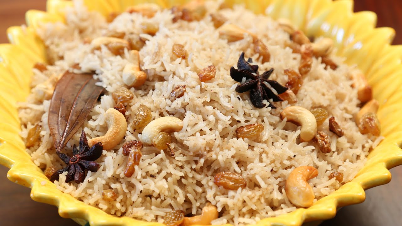Ghee Rice Recipe | How To Make Ghee Rice At Home | Divine Taste With ...