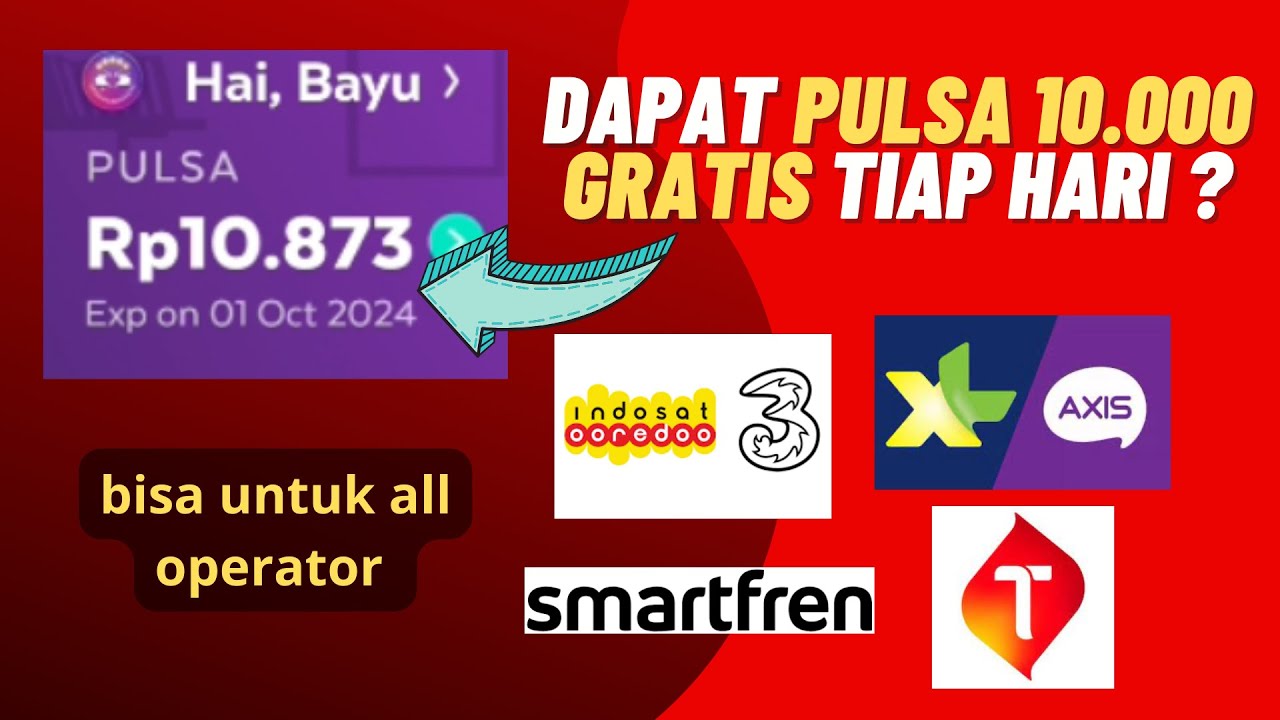Tutorial Mendapatkan Pulsa All Operator Gratis Telkomsel AXIS XL Tri ...