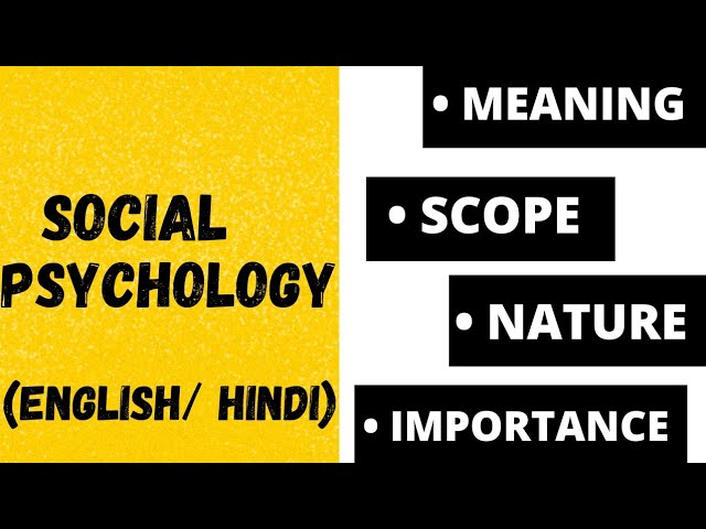 Social Psychology Definition