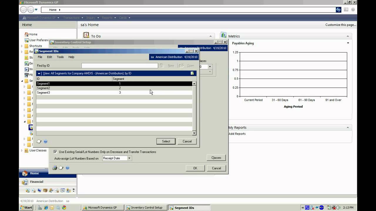 Inventory Control Setup in Dynamics GP - YouTube