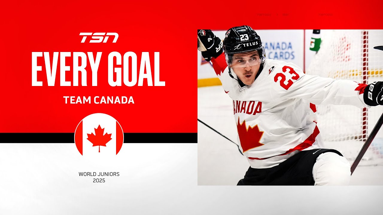 Every Team Canada Goal From the 2025 World Juniors - YouTube