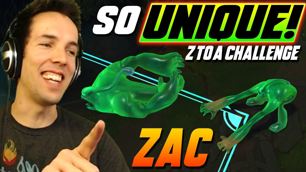 This Champion is SO UNIQUE! Z to A CHALLENGE: ZAC - League of Legends ...
