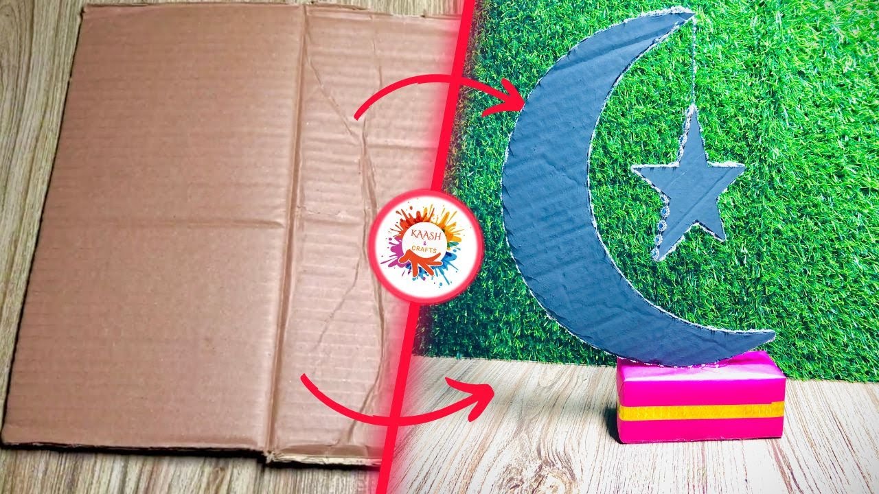 DIY Cardboard Moon and Star Decor: Easy Craft Ideas for Beautiful Home ...