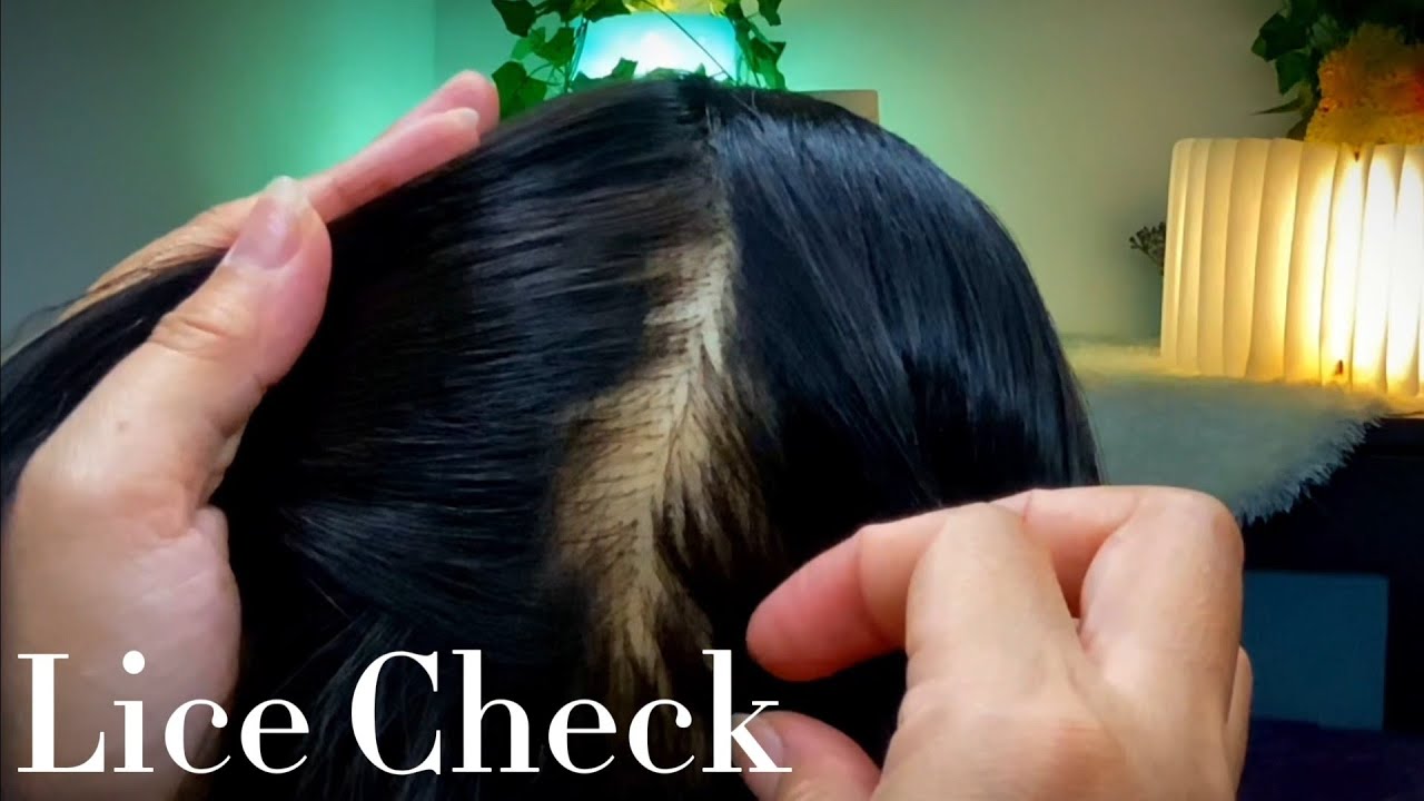 ASMR Lice Check Head Massage & You Will Feel Sleepy | No Talking 🥱😴💤 ...