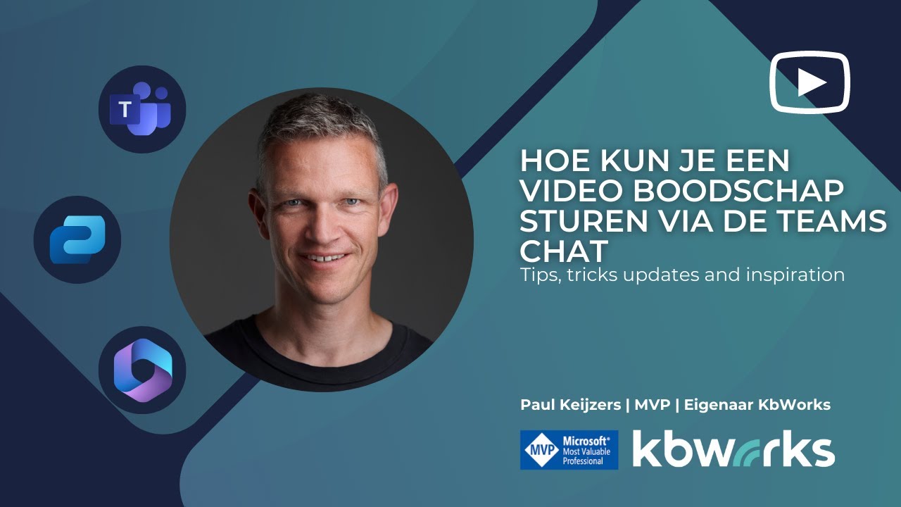 Inplaats van een bericht een video boodschap sturen via #microsoftteams ...