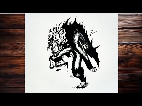 How to Draw Okarun easy | Dandadan | StickMan drawing - YouTube