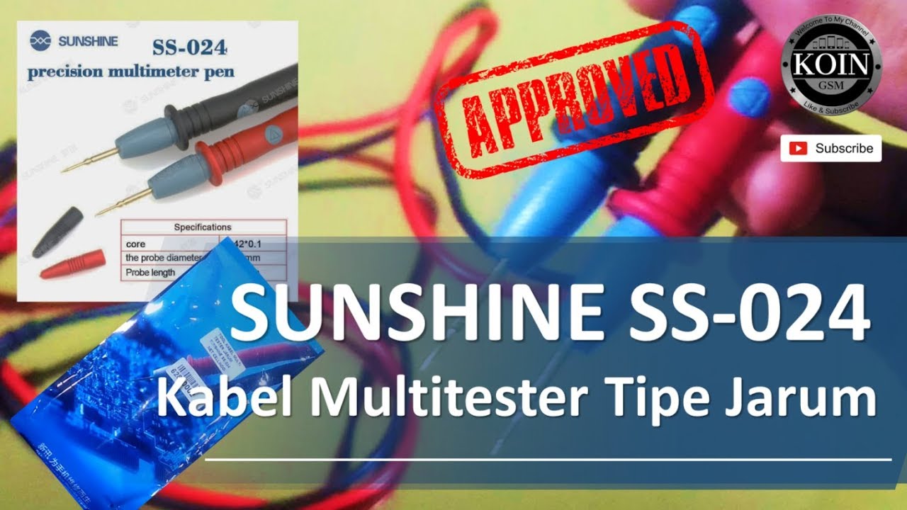 KECIL BANGET !!! Kabel Multitester Sunshine SS 024 Ujung Jarum - YouTube