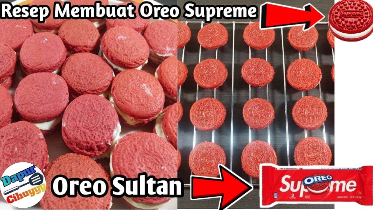 VIRAL!!! Cuma 6 RIBU!! Resep OREO SUPREME HOMADE, OREO RED VELVET [OREO ...
