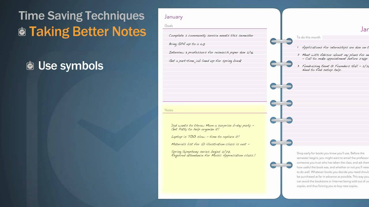Time Management Tips For Students by Day-Timer - YouTube