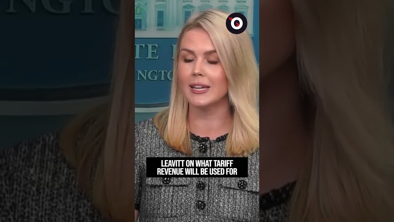 Leavitt tells reporters how tariff revenue will be used - YouTube