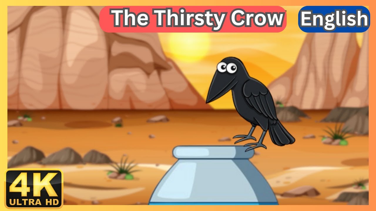 Thirsty Crow Story in English | Moral stories for Kids | Bedtime ...