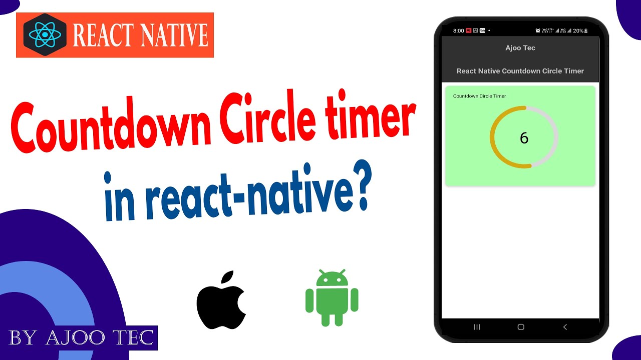 Countdown Circle Timer In React native In Hindi YouTube Countdown Circle Timer In React native In Hindi YouTube