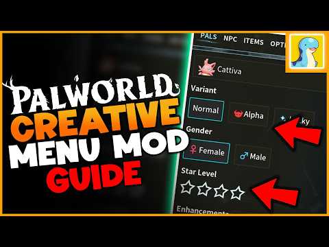 Palworld Creative Menu Mod Install Guide - Custom Pals, NPCs & Items!