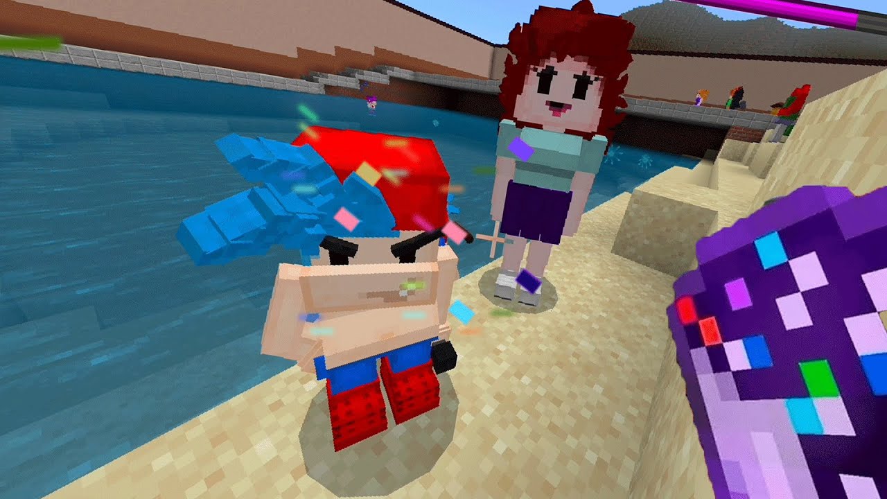 Pibby Glitch Fnf Baddies pt. 2 Addon in Minecraft PE - YouTube