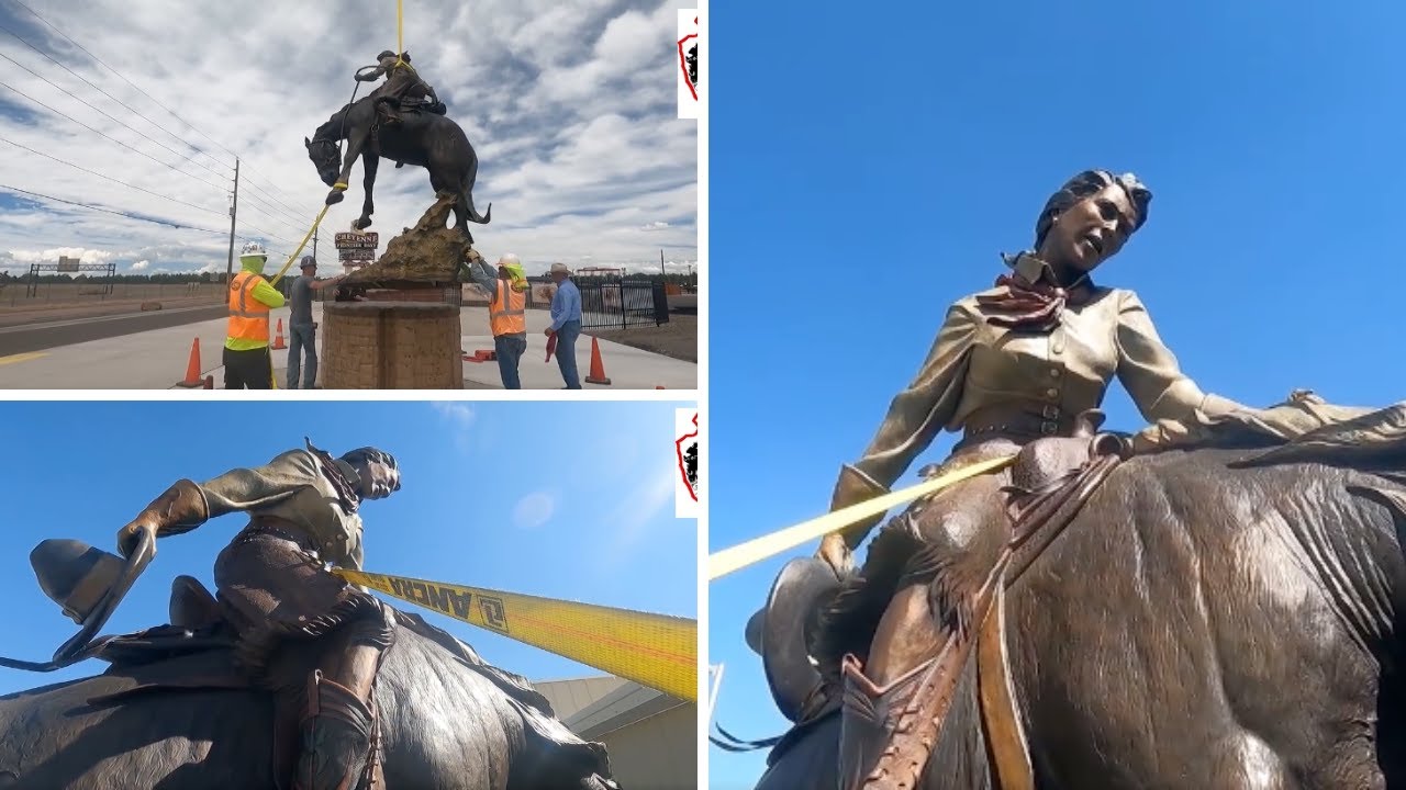 Cheyenne Frontier Days Unveils New Statue Honoring Western Women - YouTube