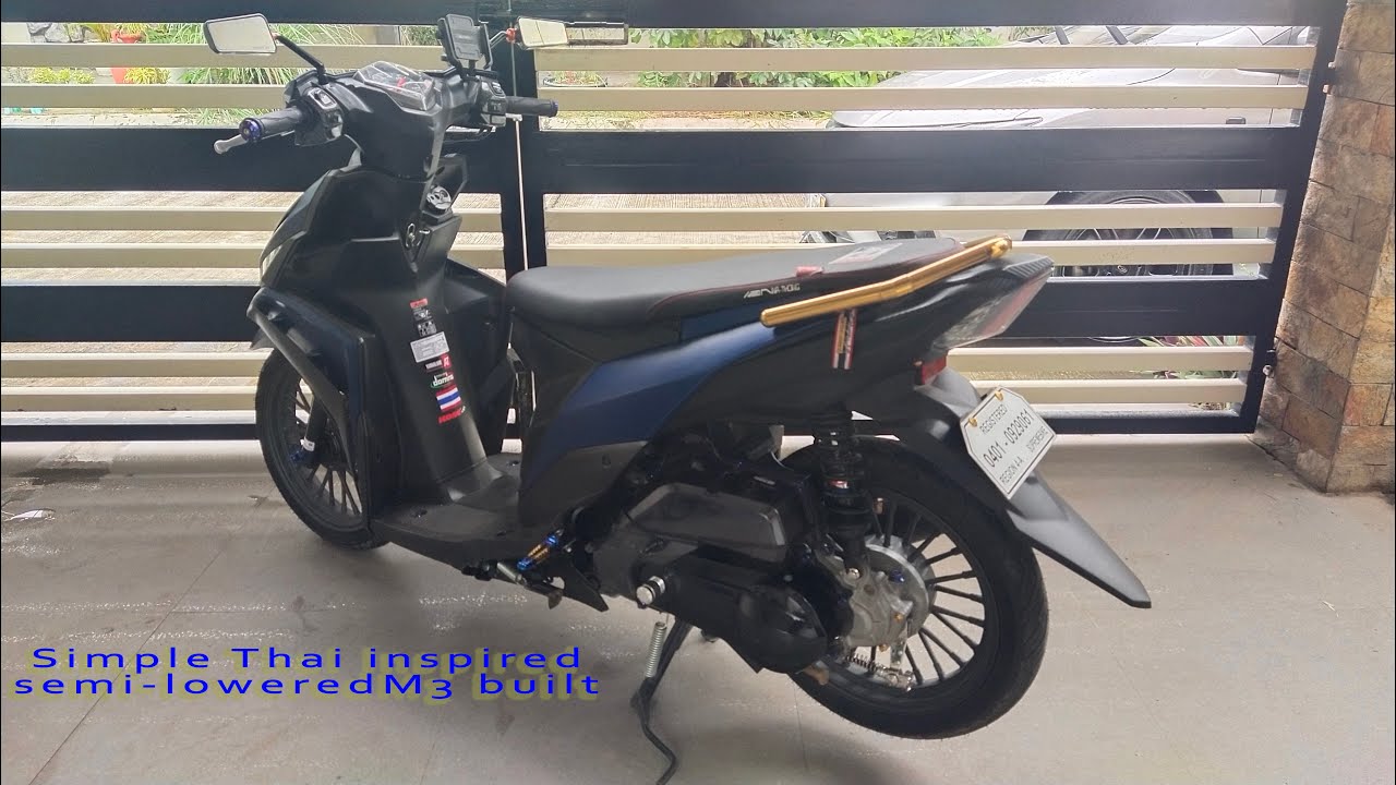 Mio i 125 Thai inspired / 14s / semi-lowered / Thai parts - YouTube