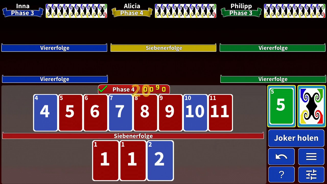 Phase Rummy 2: phase4 de - YouTube