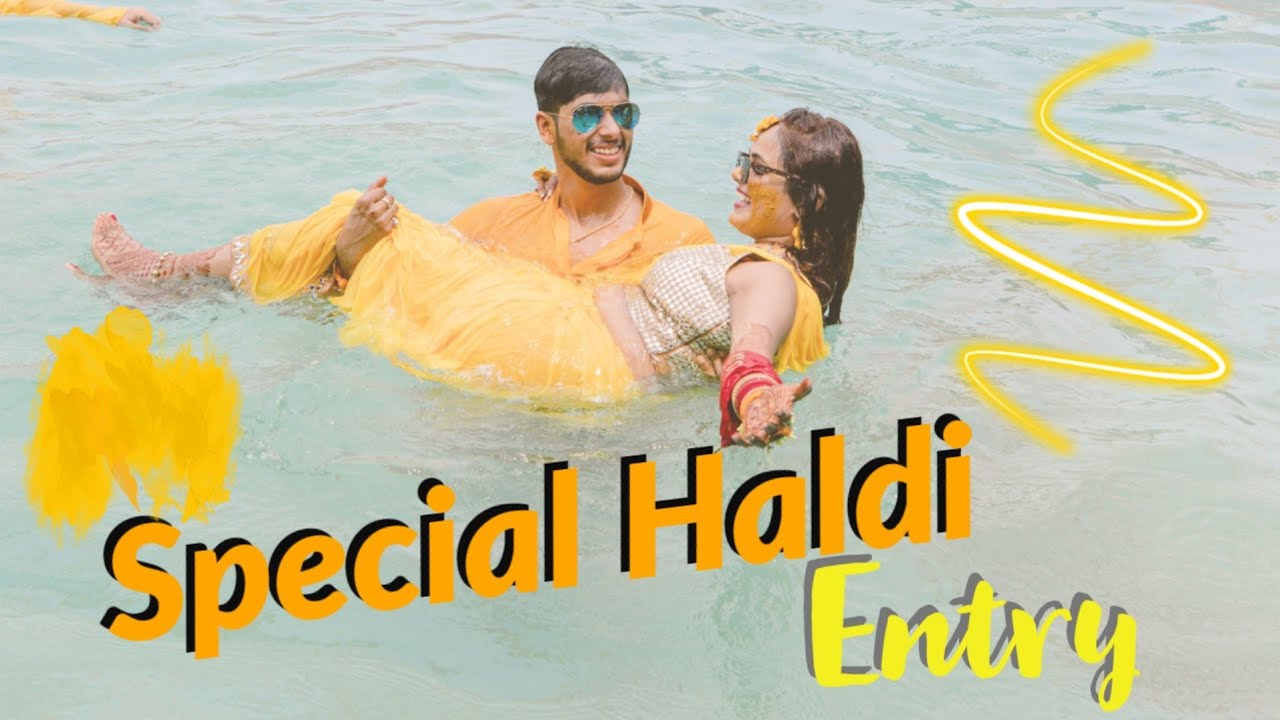 Surprise Haldi entry and dance | Our haldi celebration| Destination ...
