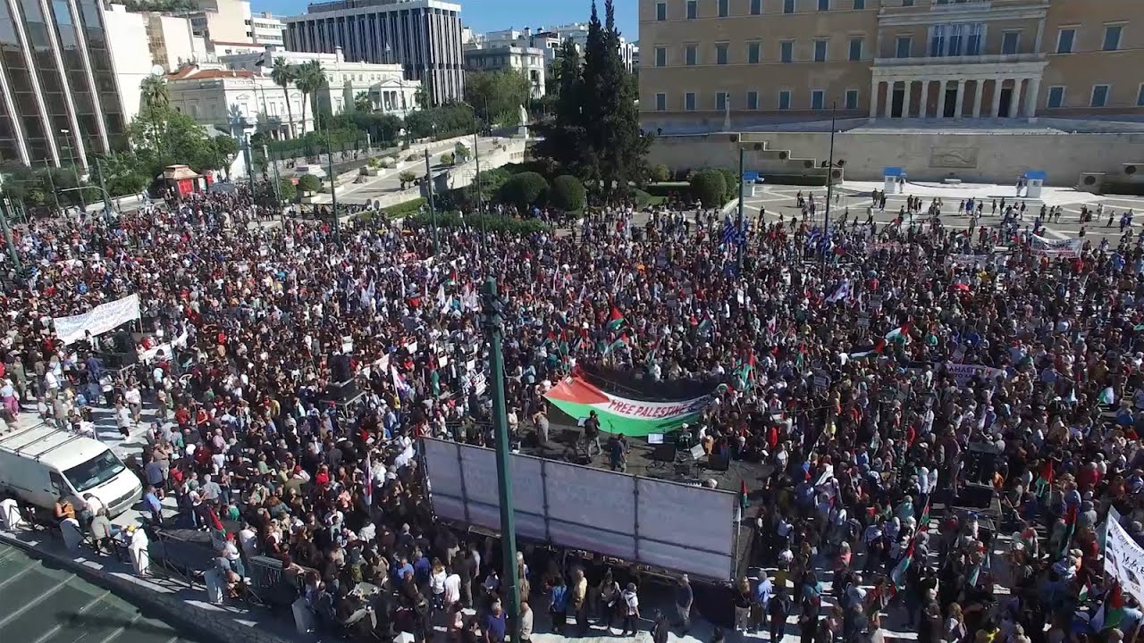 «Μεγάλο ποτάμι φουσκωμένο» η πορεία αλληλεγγύης στο λαό της Παλαιστίνης ...